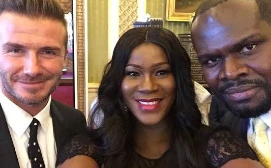 Stephanie Linus and Husband Pose For Selfie With David Beckham