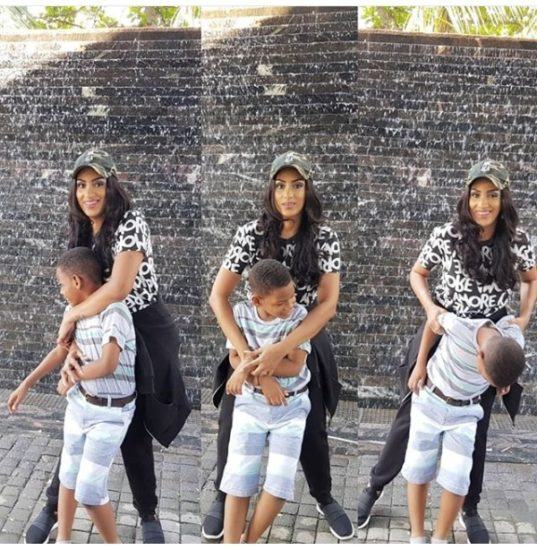 Photos Of Beautiful Actress, Juliet Ibrahim & Her Cute Son » NaijaVibe